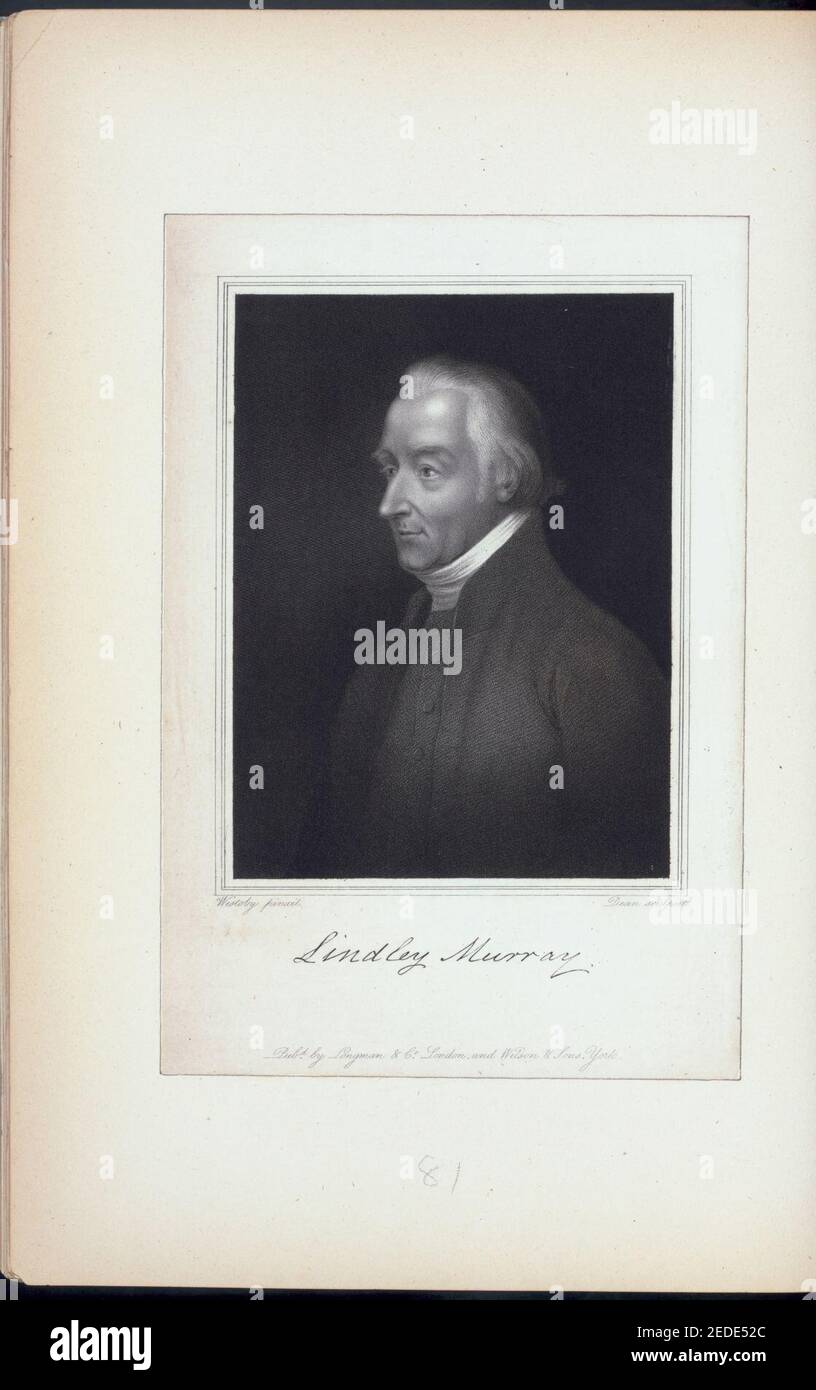 Lindley murray hi-res stock photography and images - Alamy