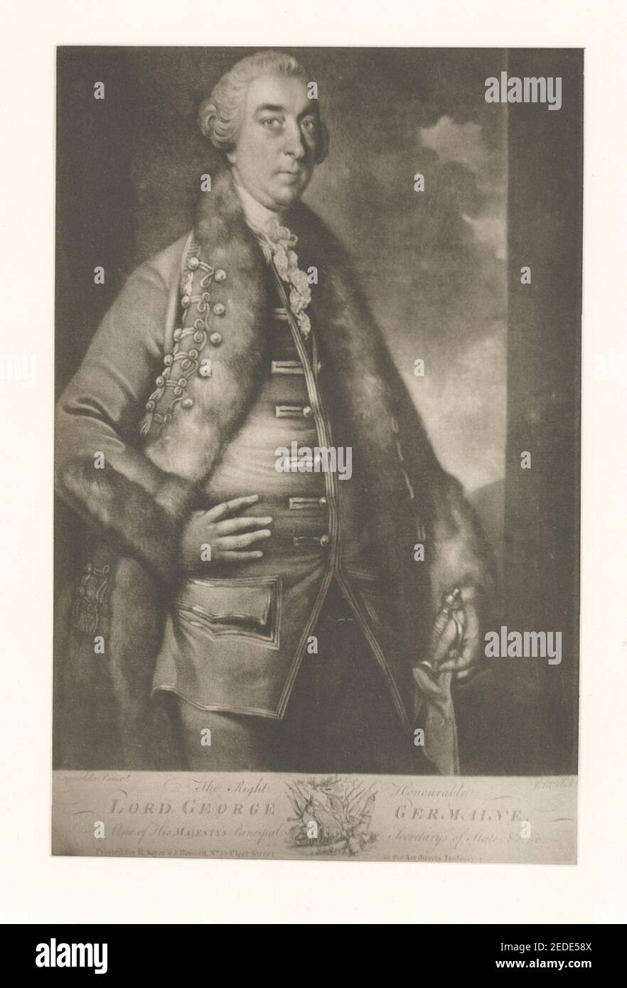 Lord George Germaine Stock Photo - Alamy