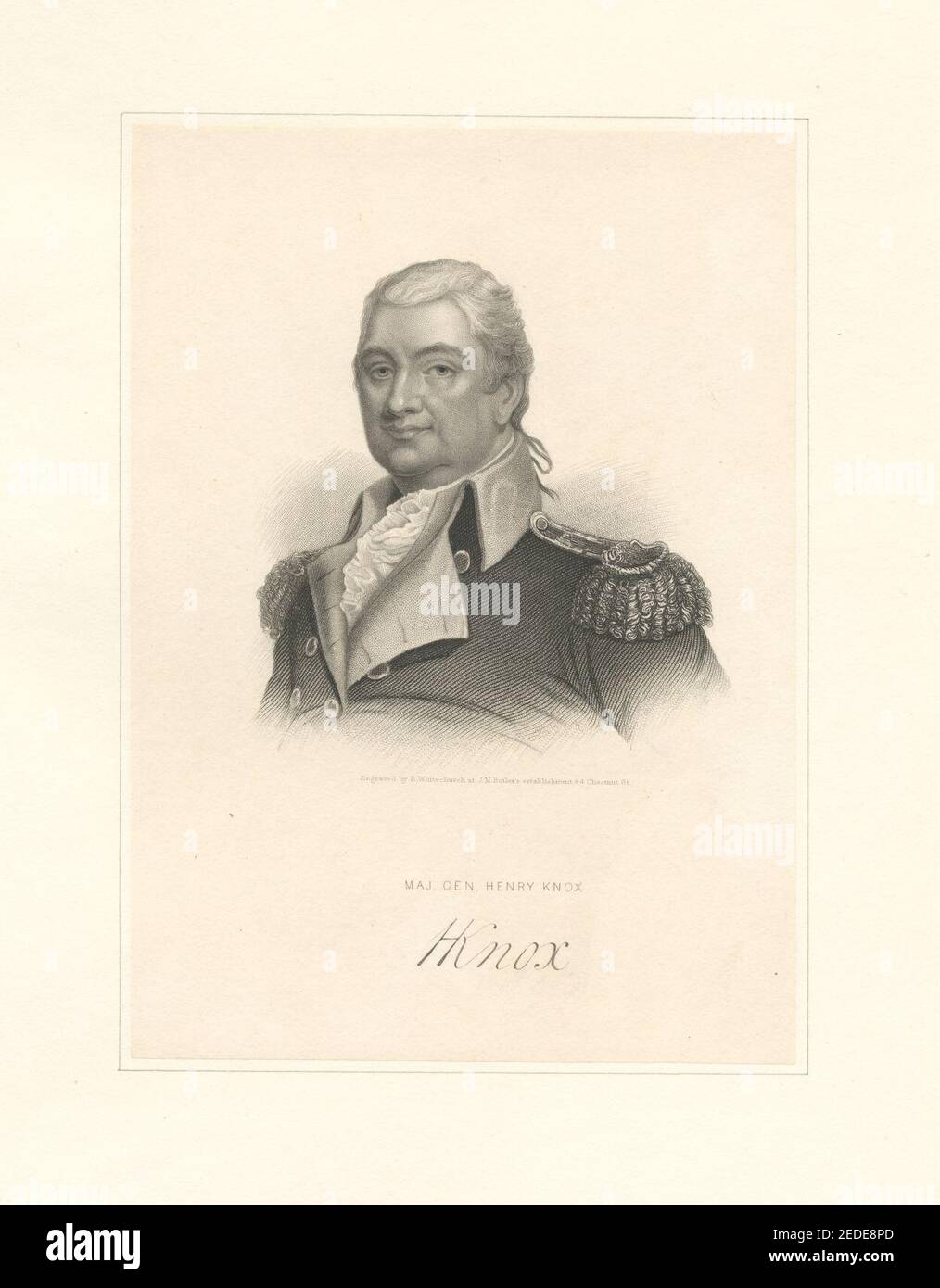 Maj. Gen. Henry Knox Stock Photo - Alamy