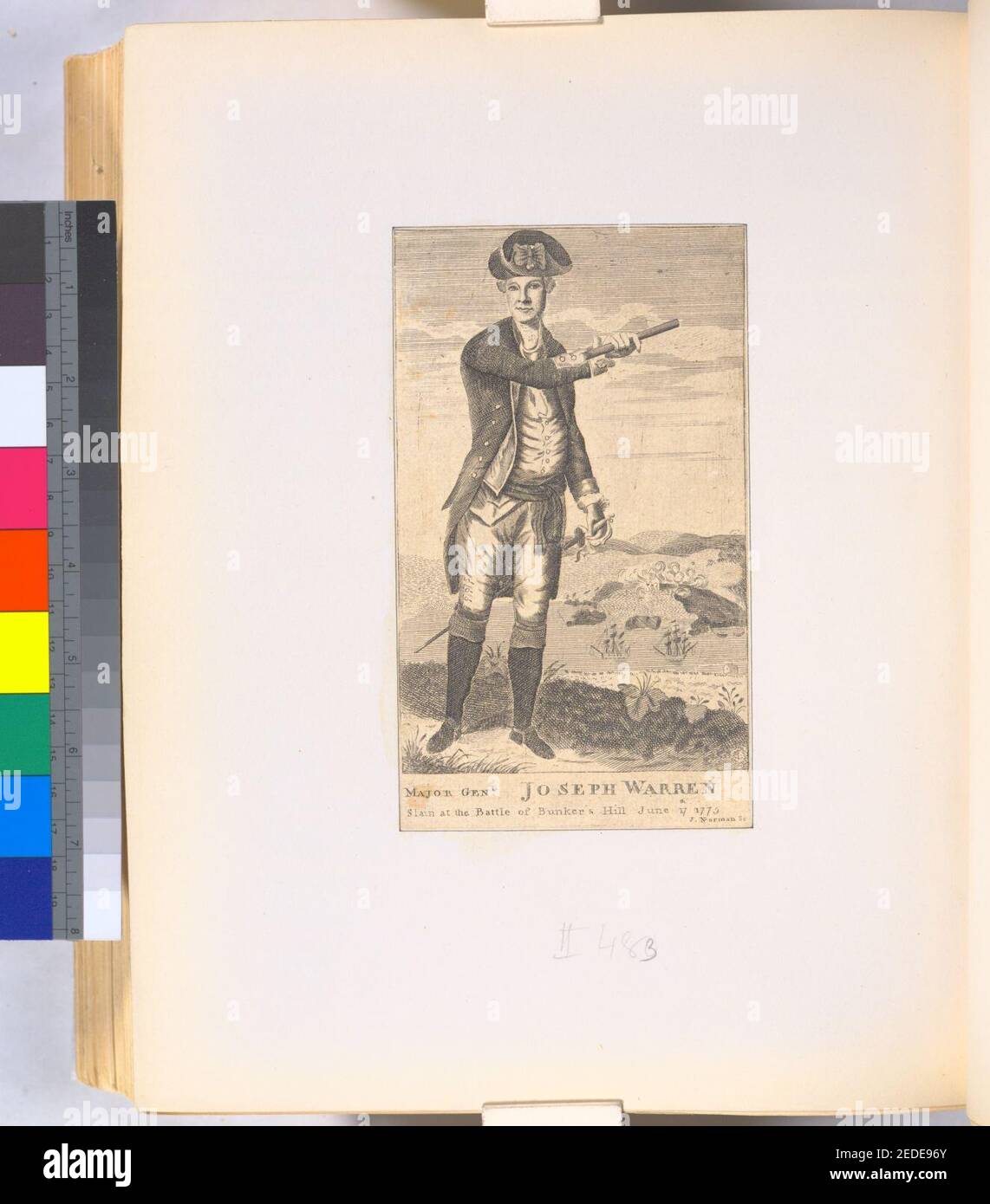 Major General Joseph Warren. Slain at the Battle of Bunker's Hill June ...