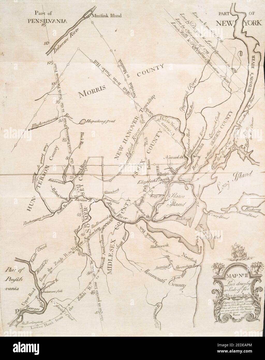 Map no. II - (to accompany A bill in the chancery of New Jersey, at the ...