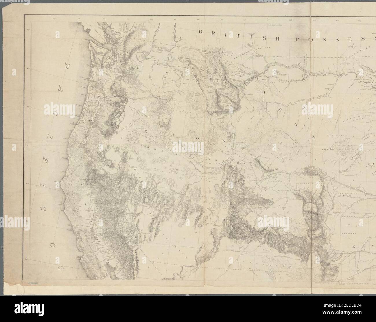 Map of the territory of the United States from the Mississippi River to ...