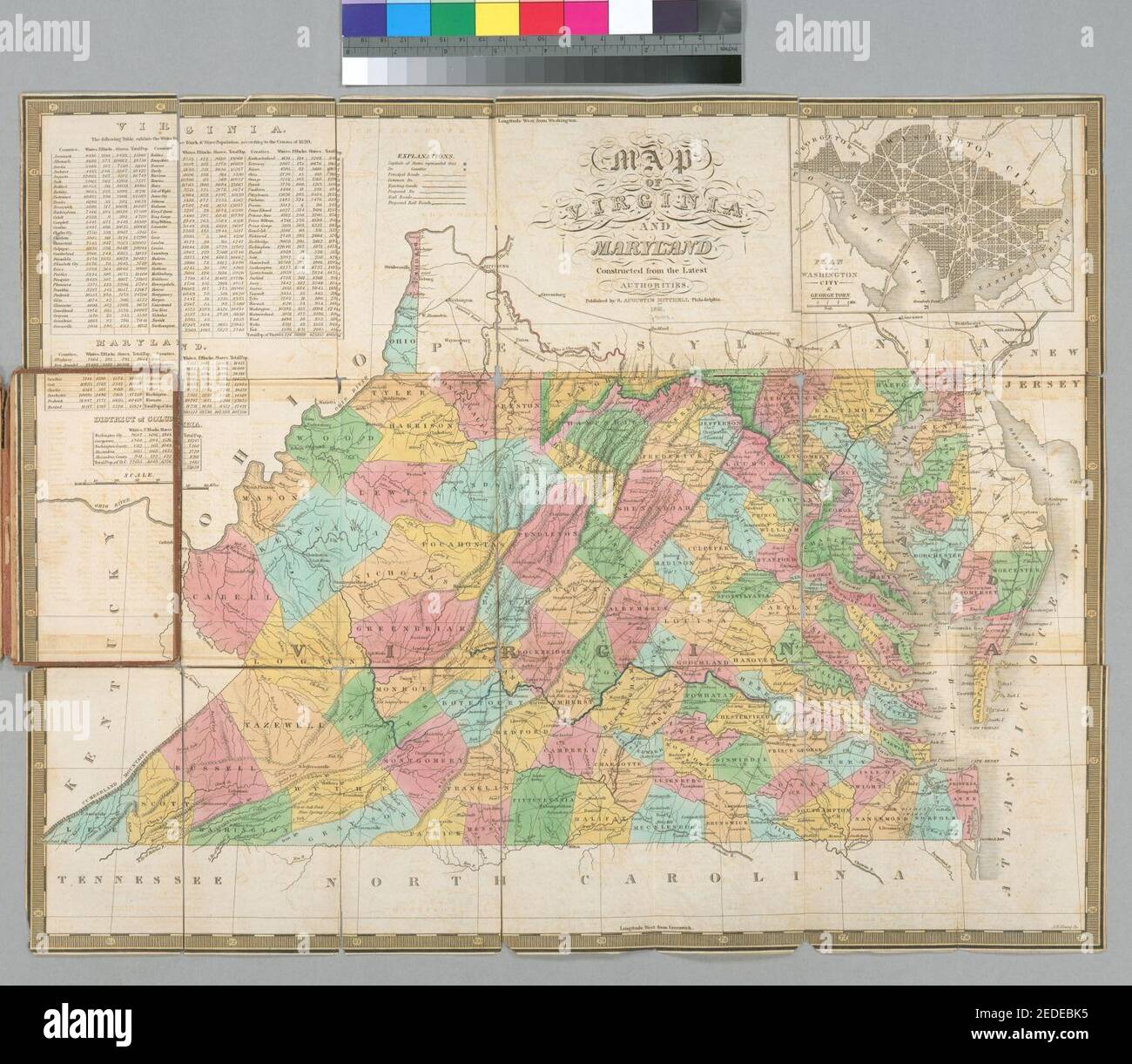 Map of Virginia and Maryland, constructed from the latest authorities ...