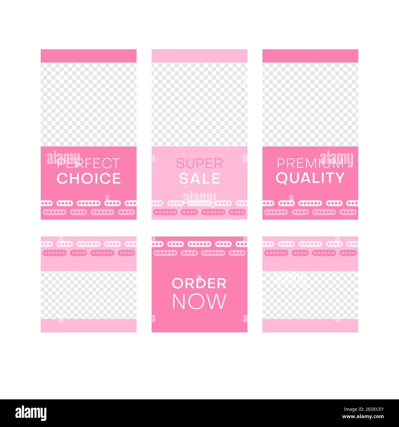 Modern decorative vector frames. Editable design templates for web ...