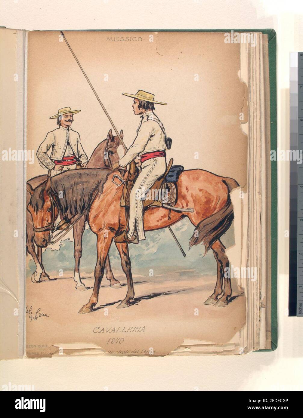 Mexico, 1868-1906. Cavalleria, 1870 Stock Photo - Alamy