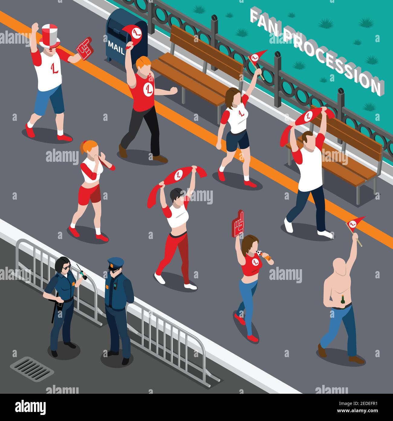 Procession outdoor Stock Vector Images - Alamy