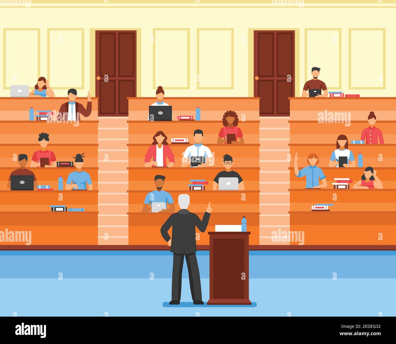 Conference room layout Stock Vector Images - Alamy