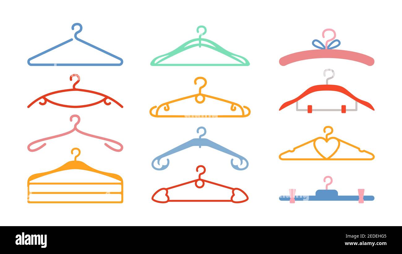 Coat hangers image Stock Vector Images - Alamy