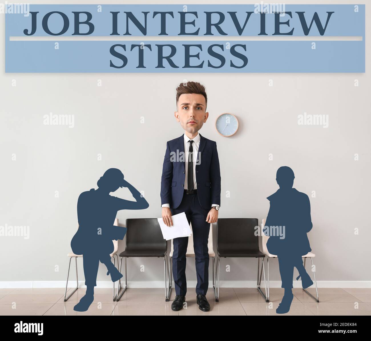 Man queue nervous hi-res stock photography and images - Alamy