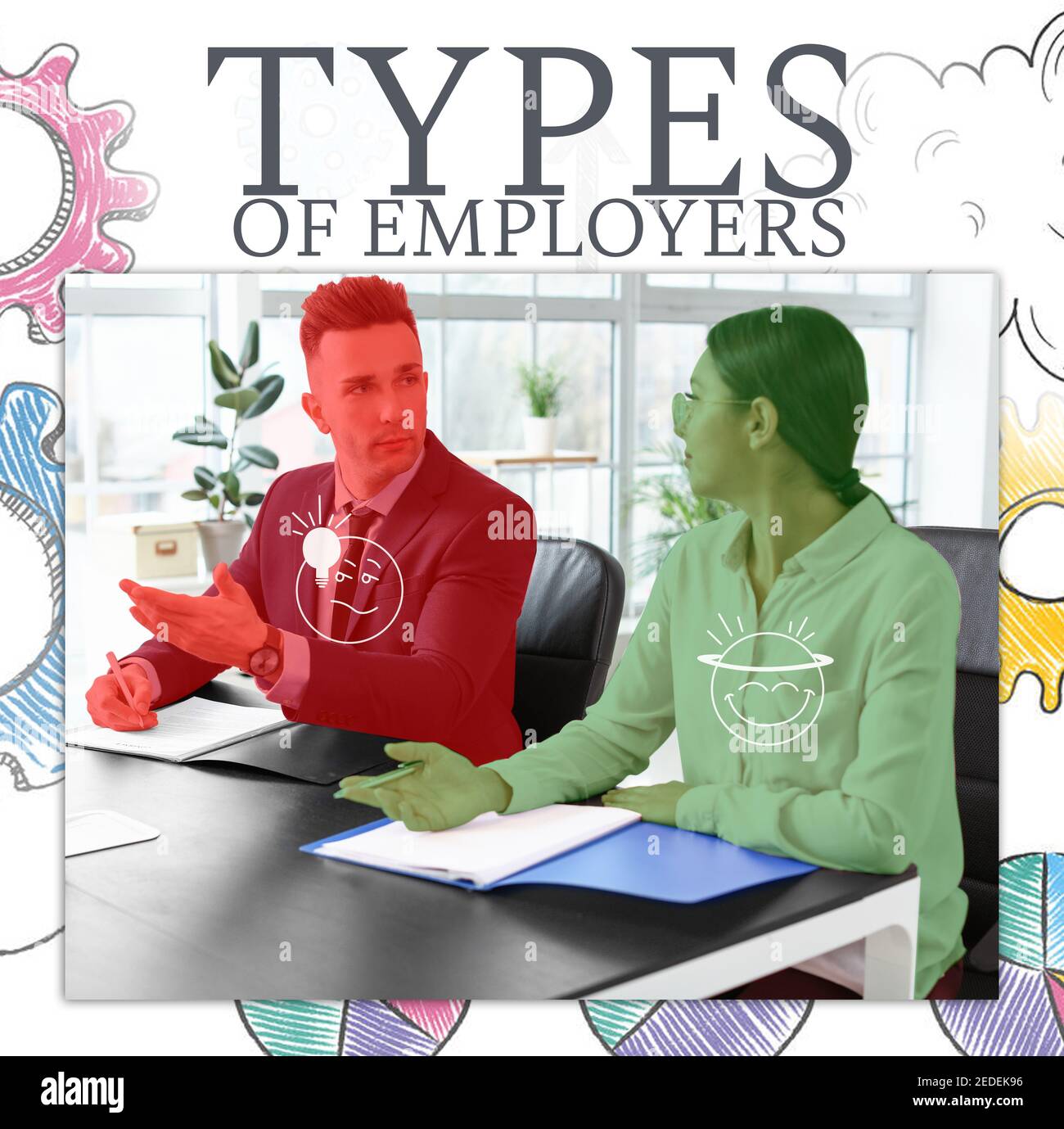 Man woman confused office worker hi-res stock photography and images ...