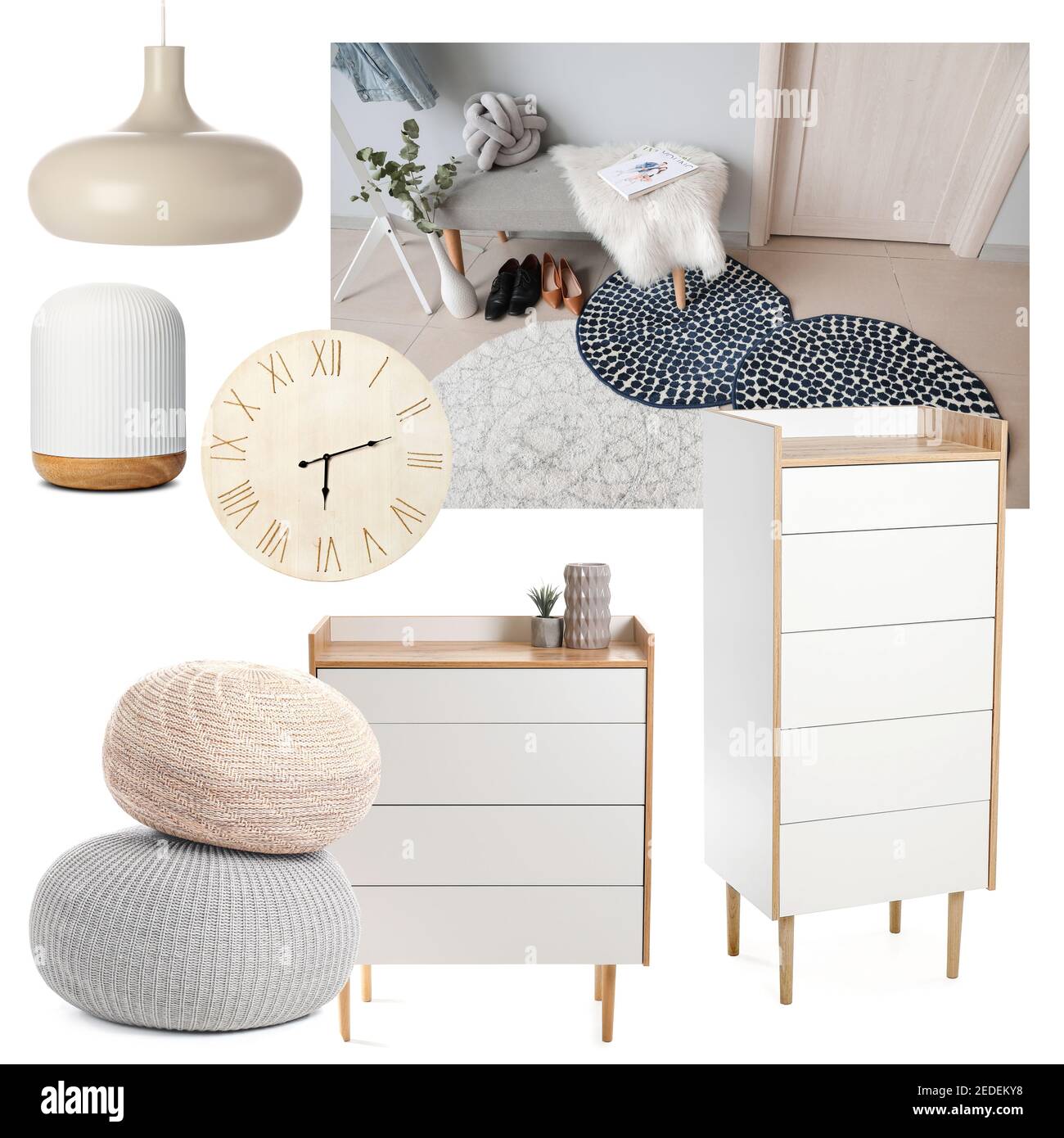 Modern design light hallway Cut Out Stock Images & Pictures - Alamy