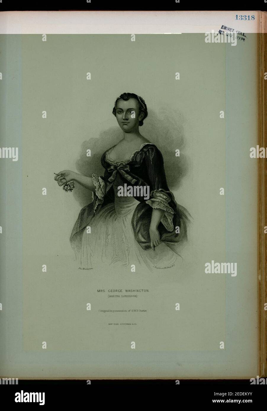 Mrs. George Washington (Martha Washington Stock Photo - Alamy