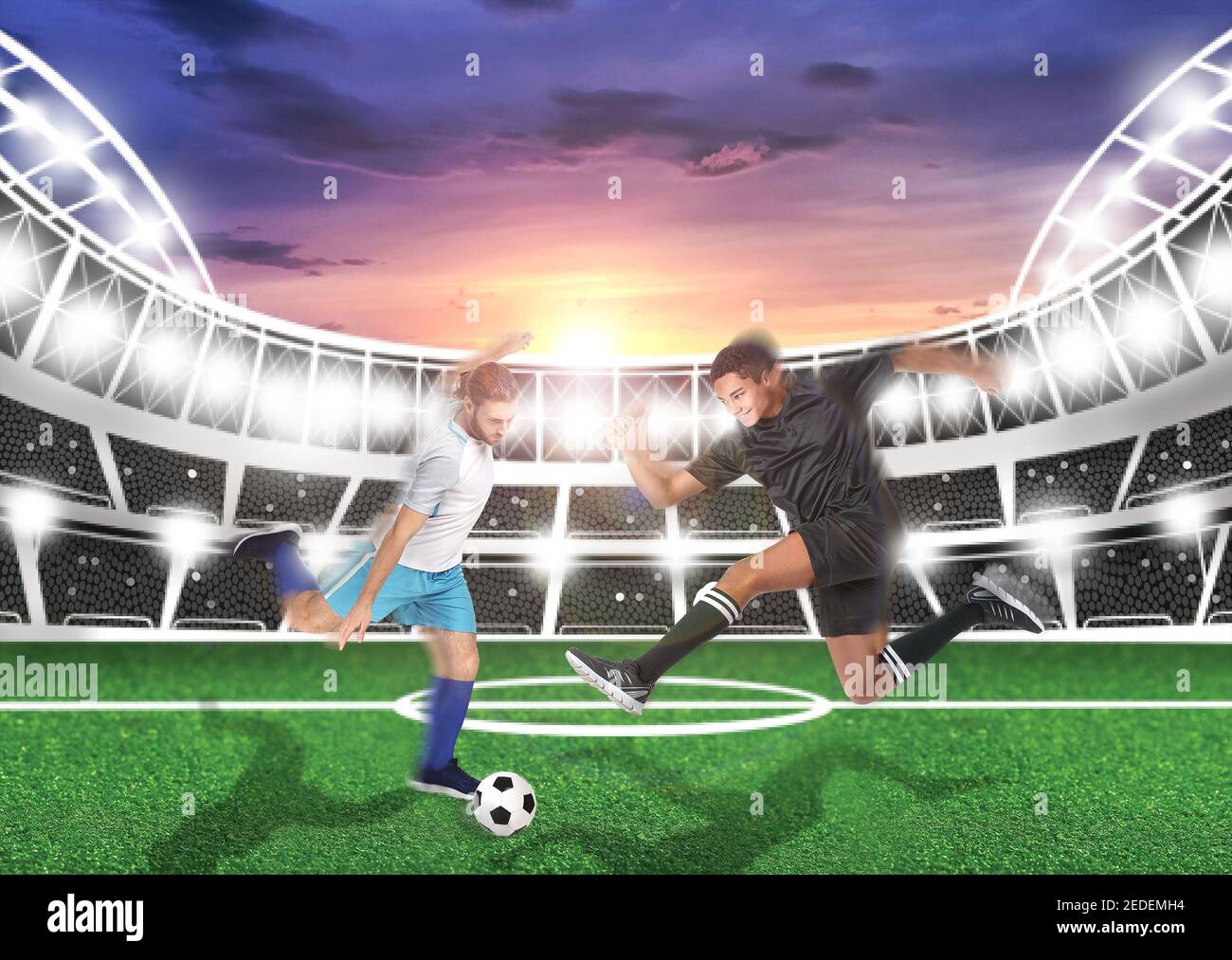 Live stream of football match Stock Photo - Alamy