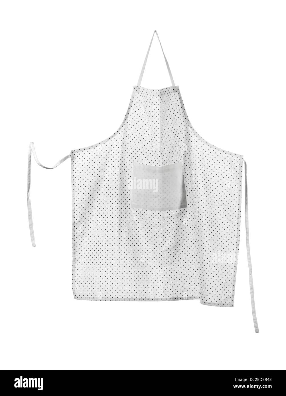 Clean apron on white background Stock Photo - Alamy