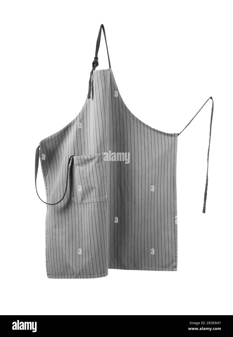 Clean apron on white background Stock Photo - Alamy