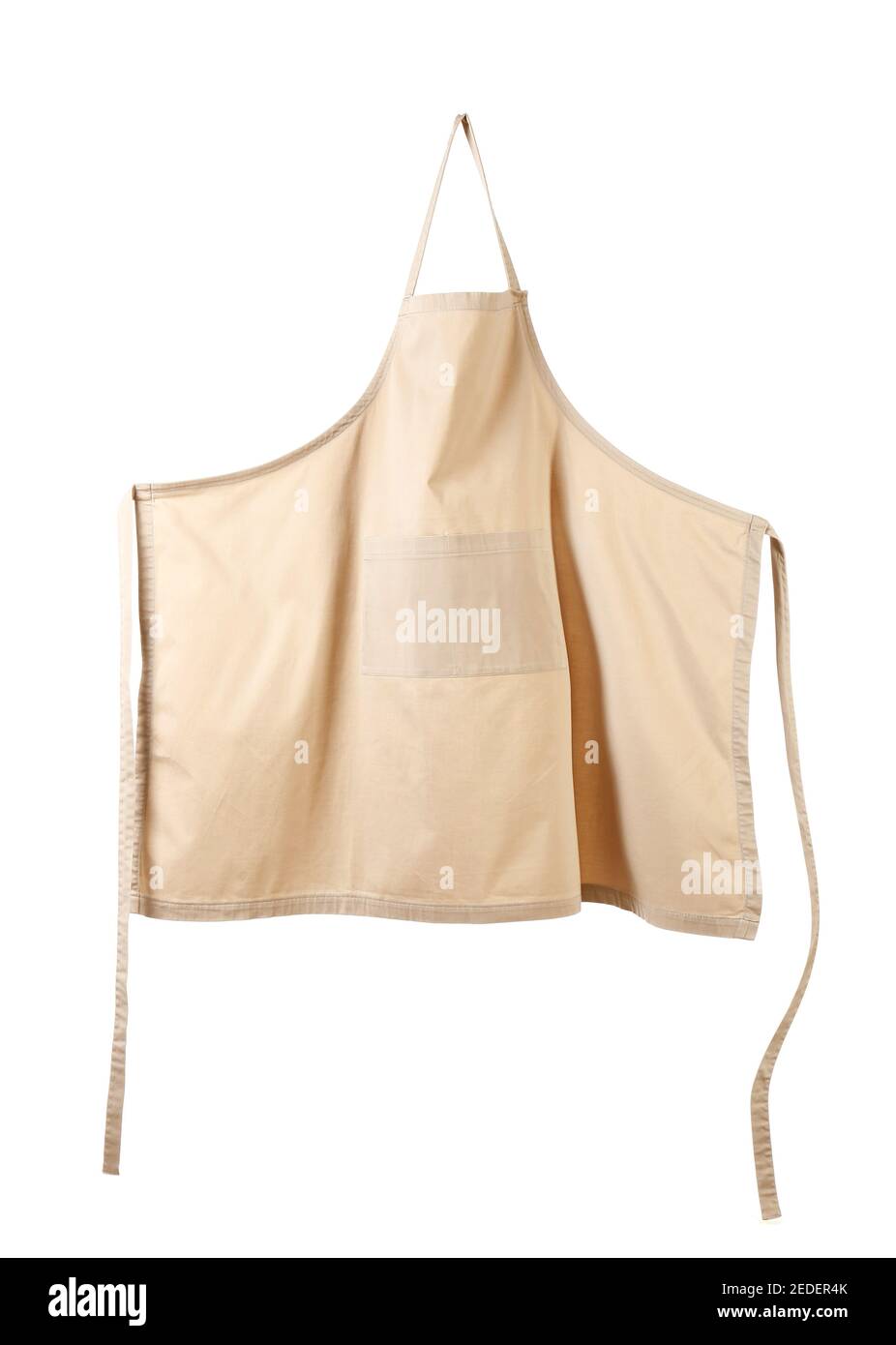 Clean apron on white background Stock Photo - Alamy