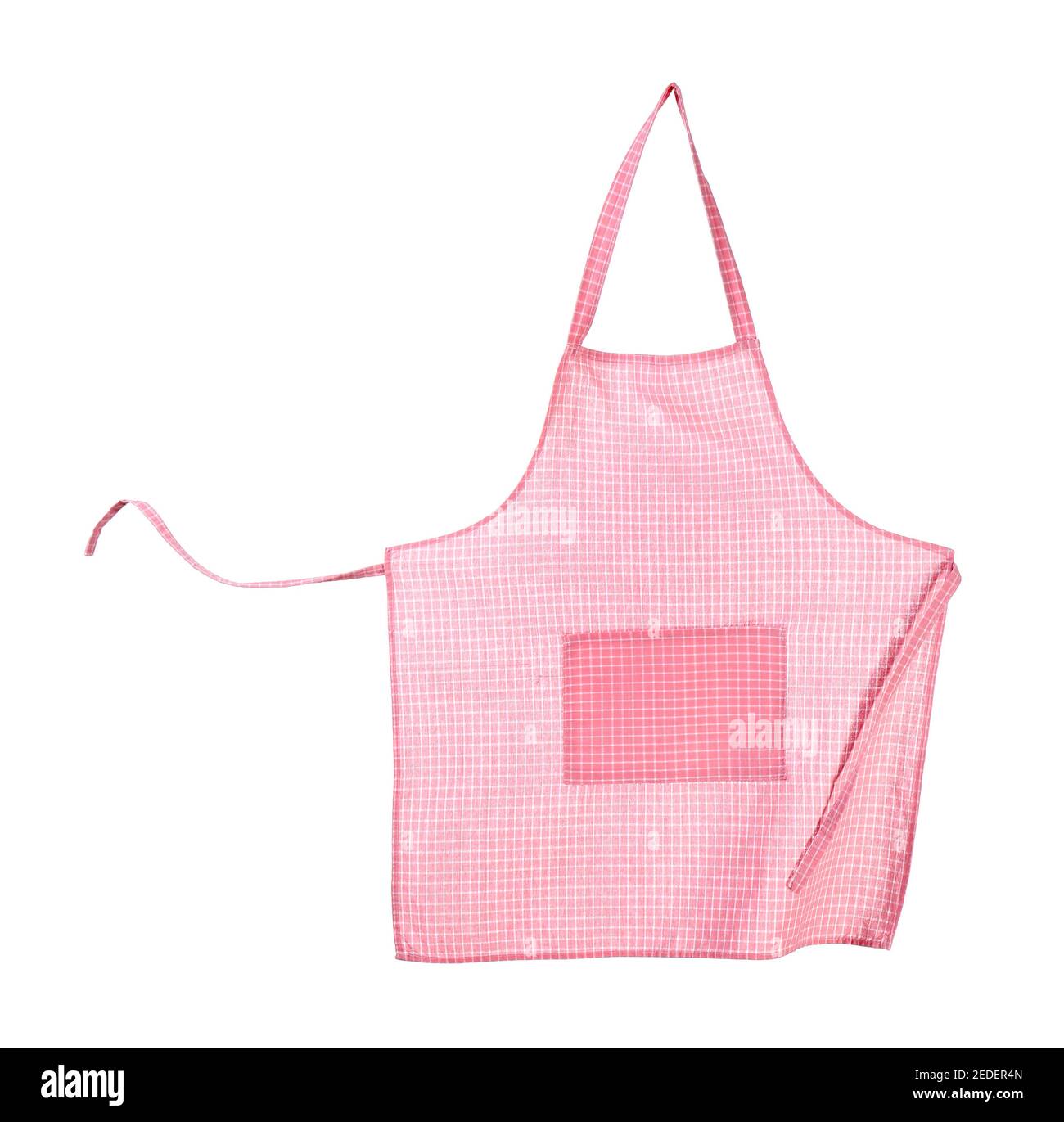 Clean apron on white background Stock Photo - Alamy