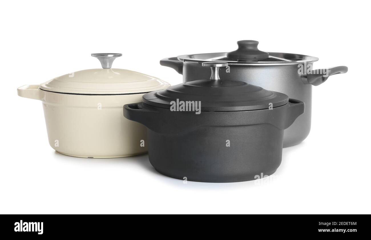 Cooking soup on stove Cut Out Stock Images & Pictures - Alamy