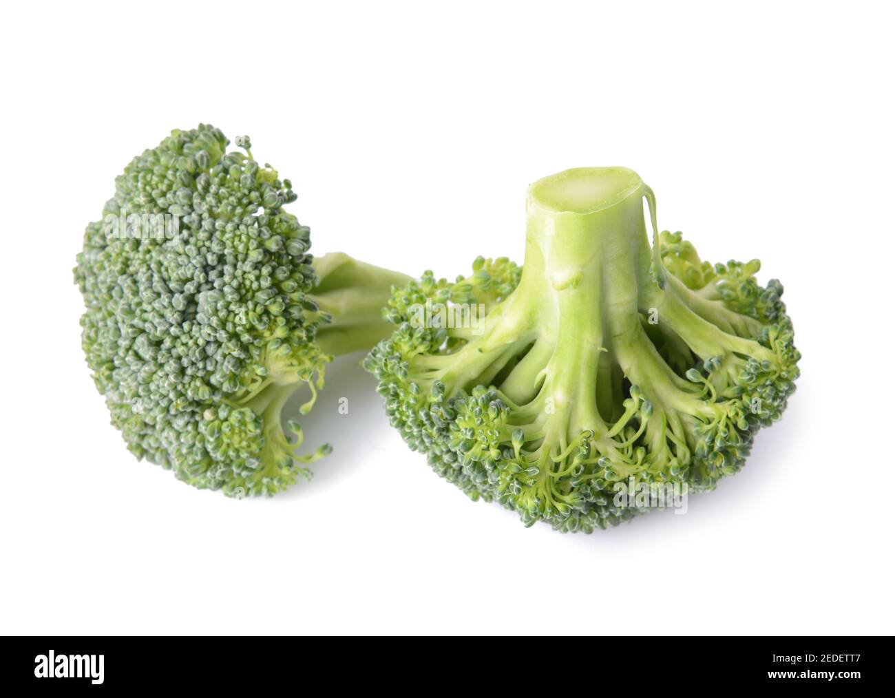 Fresh broccoli cabbage on white background Stock Photo - Alamy