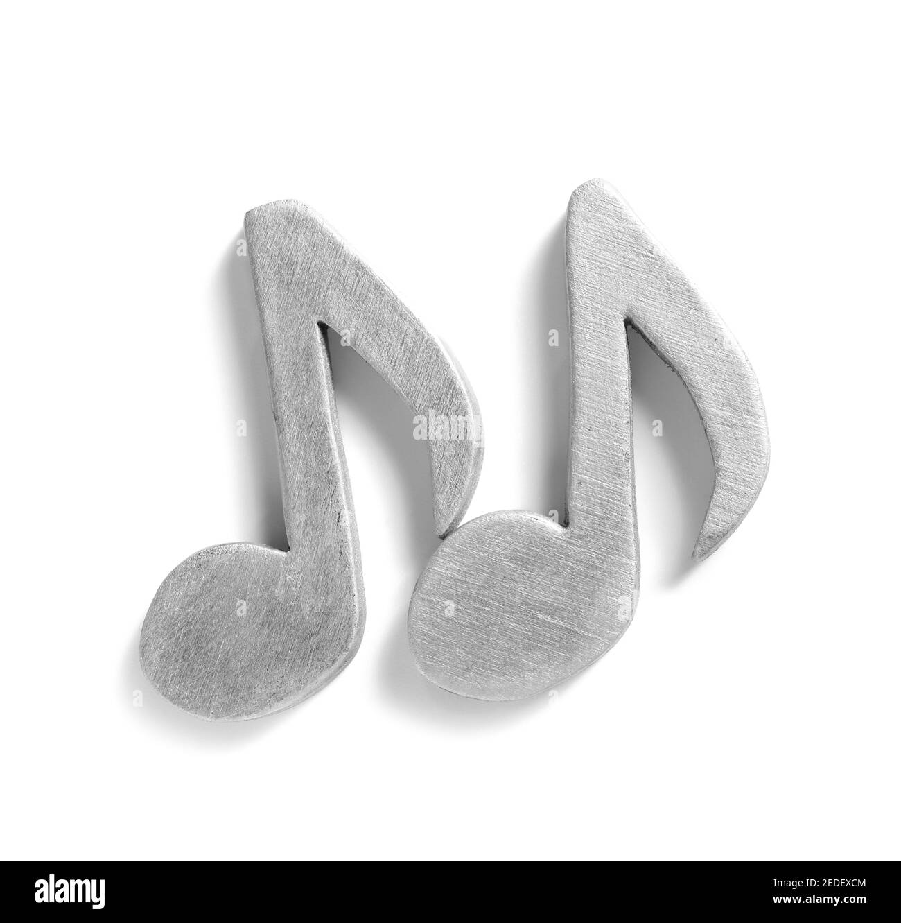 Music notes on white background Stock Photo - Alamy