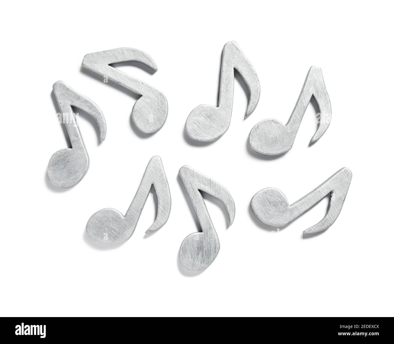 Music notes on white background Stock Photo - Alamy