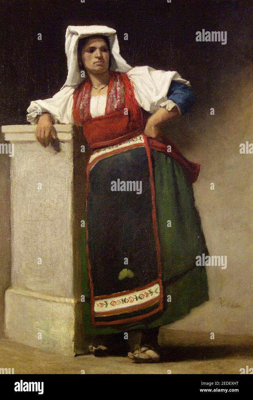 Nápolyi nő Henrik Weber Stock Photo - Alamy