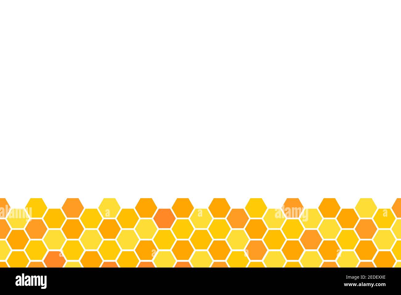 Golden background with honeycomb shapes. Vector illustration. Pattern ...