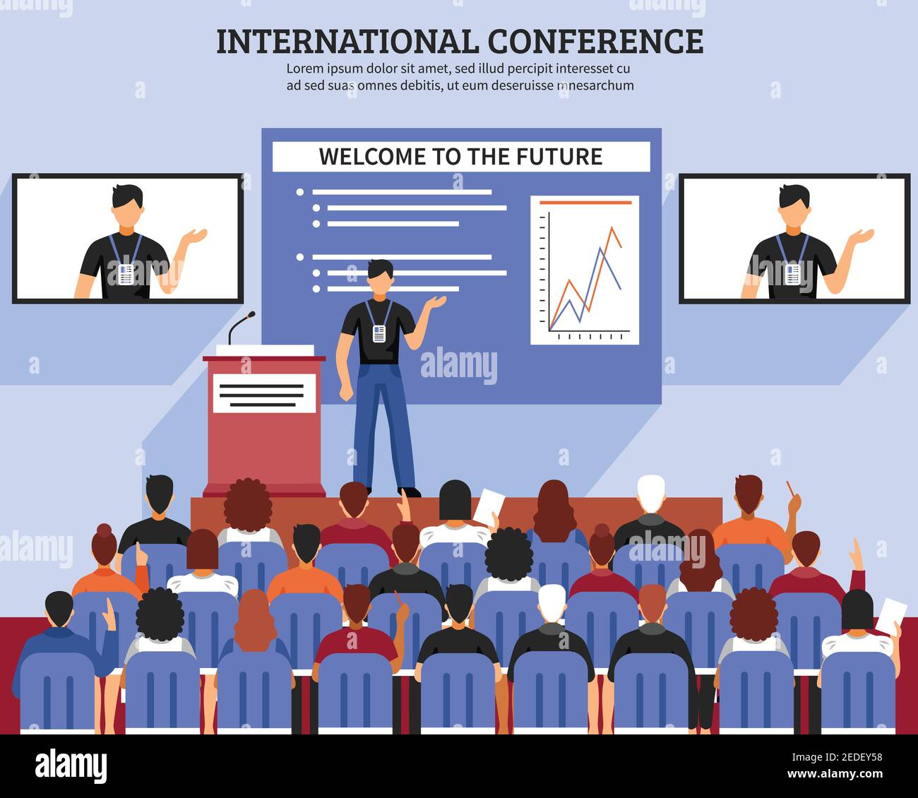 Presentation conference hall composition international conference ...