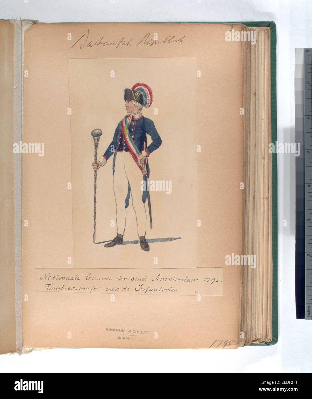 Nationale Guarde der Stad Amsterdam. Tamboer - major van de Infanterie ...