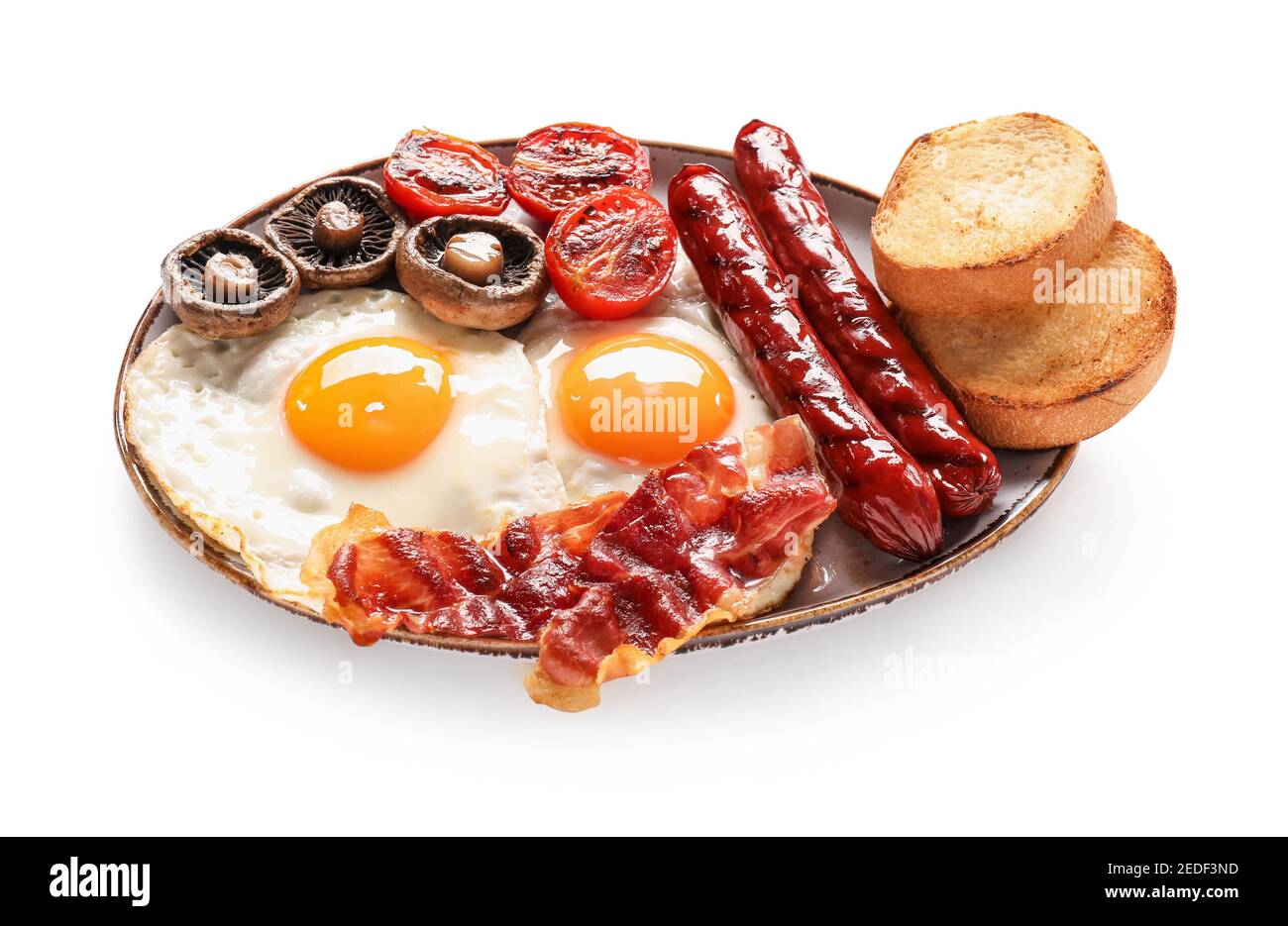 English breakfast cooking in Cut Out Stock Images & Pictures - Alamy