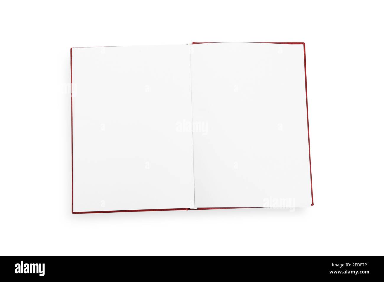 Blank book on white background Stock Photo - Alamy