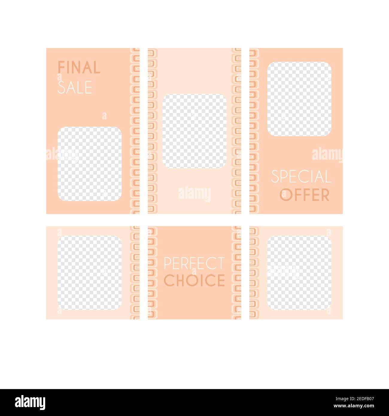 Modern decorative vector frames. Editable design templates for web ...