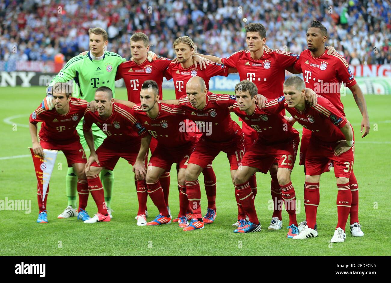 2012 champions league final line up hi-res stock photography and images ...
