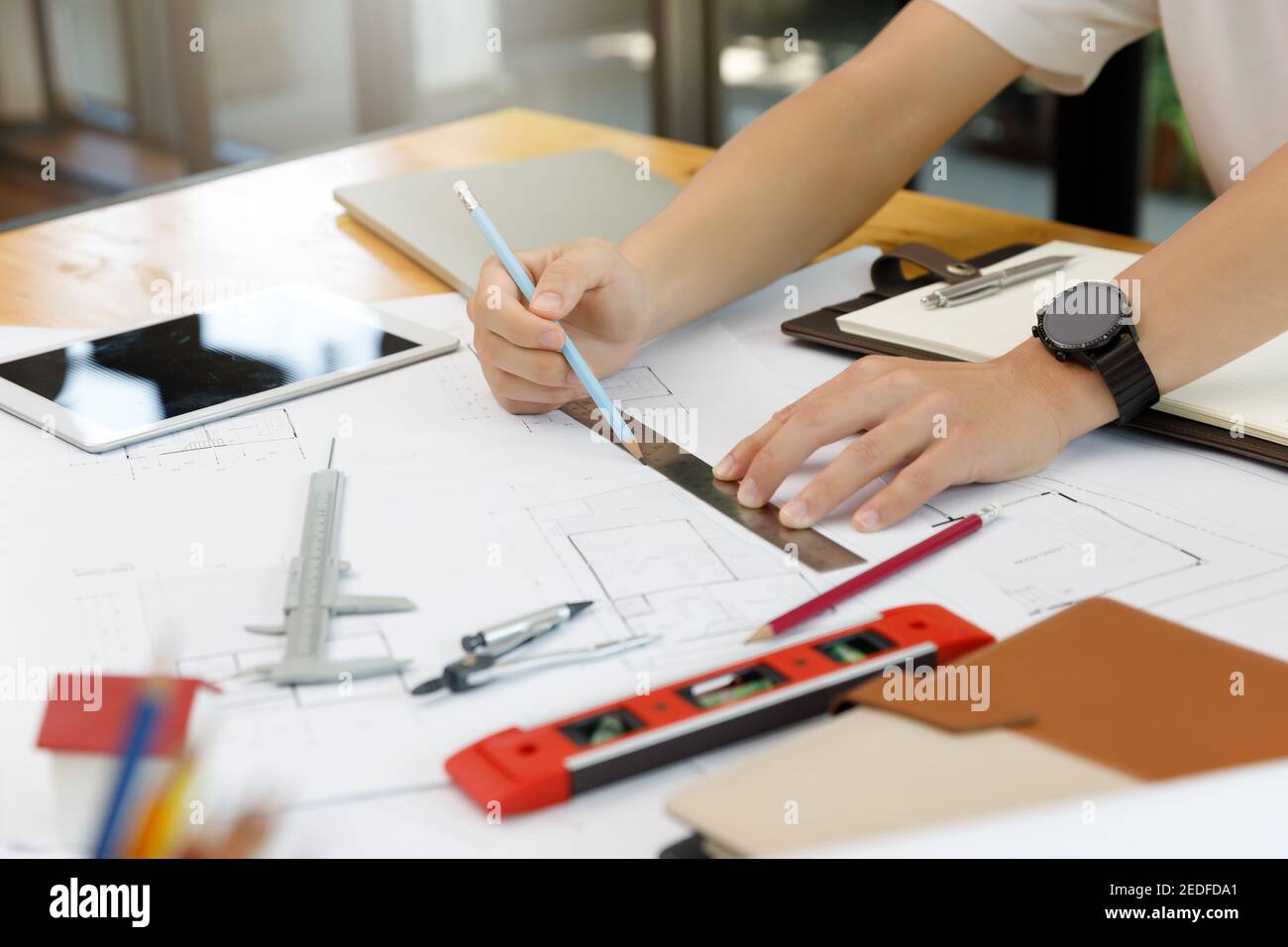 Engineer and Architect concept, Engineer Architects and Interior ...