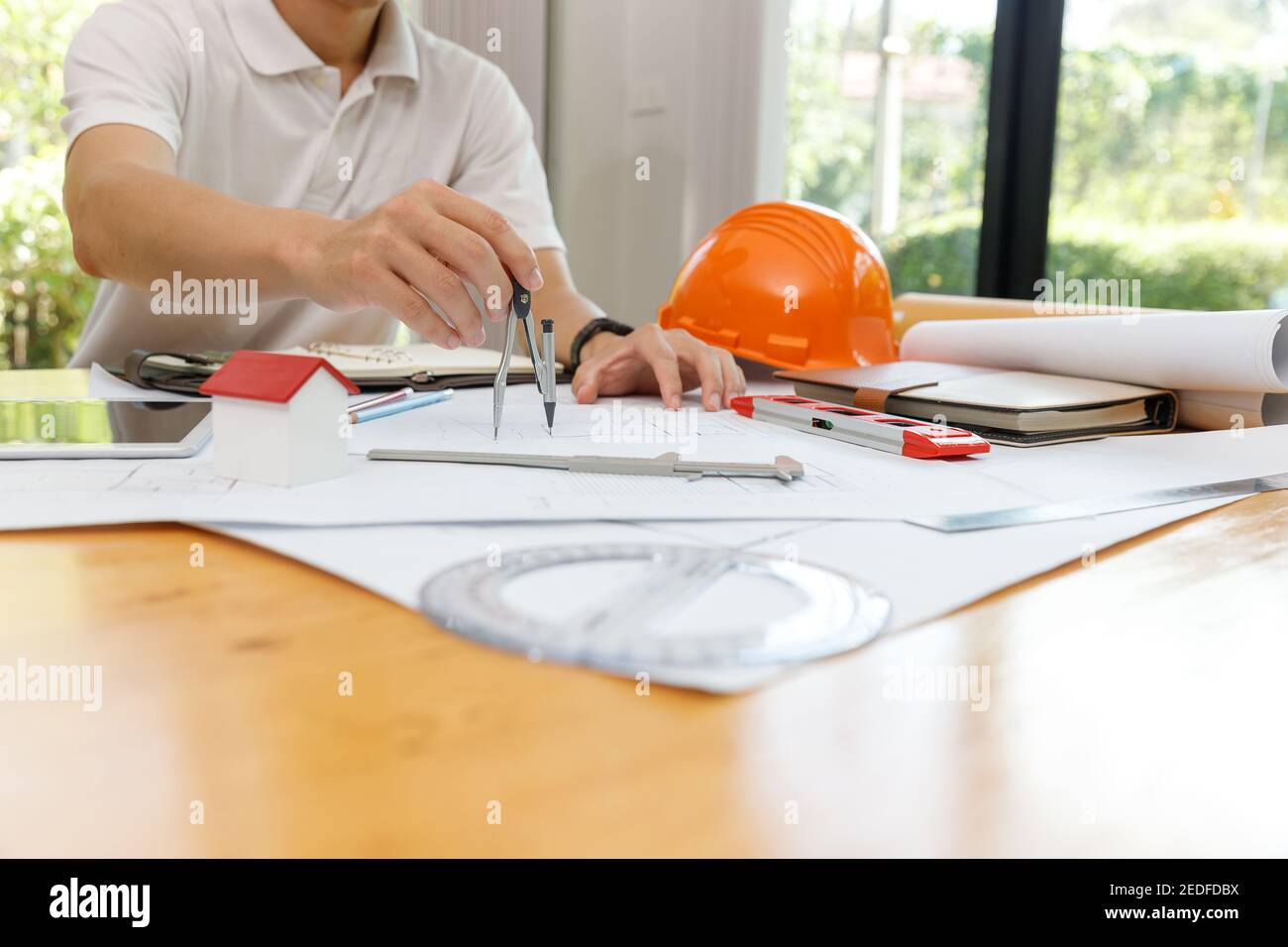 Engineer and Architect concept, Engineer Architects and Interior ...