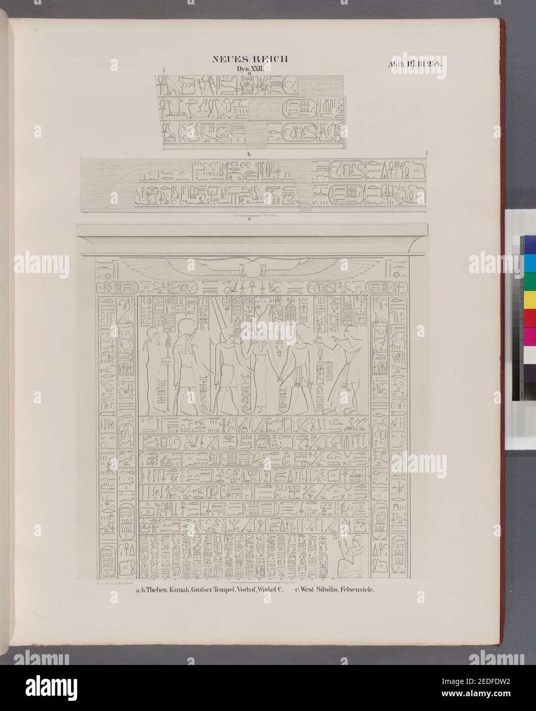 Neues Reich. Dynastie XXII. a. b. Theben (Thebes). Karnak. Grosser ...