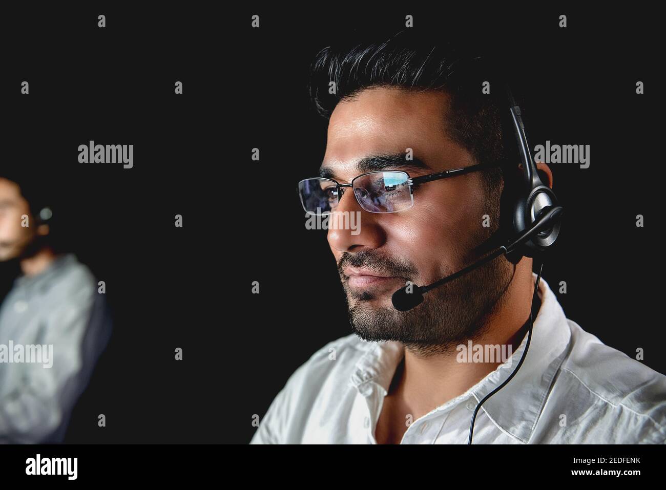 Man male headphone hi-res stock photography and images - Alamy