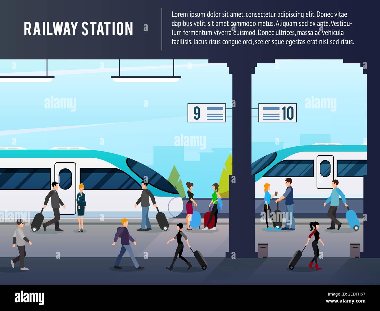 Intercity passenger trains Stock Vector Images - Alamy