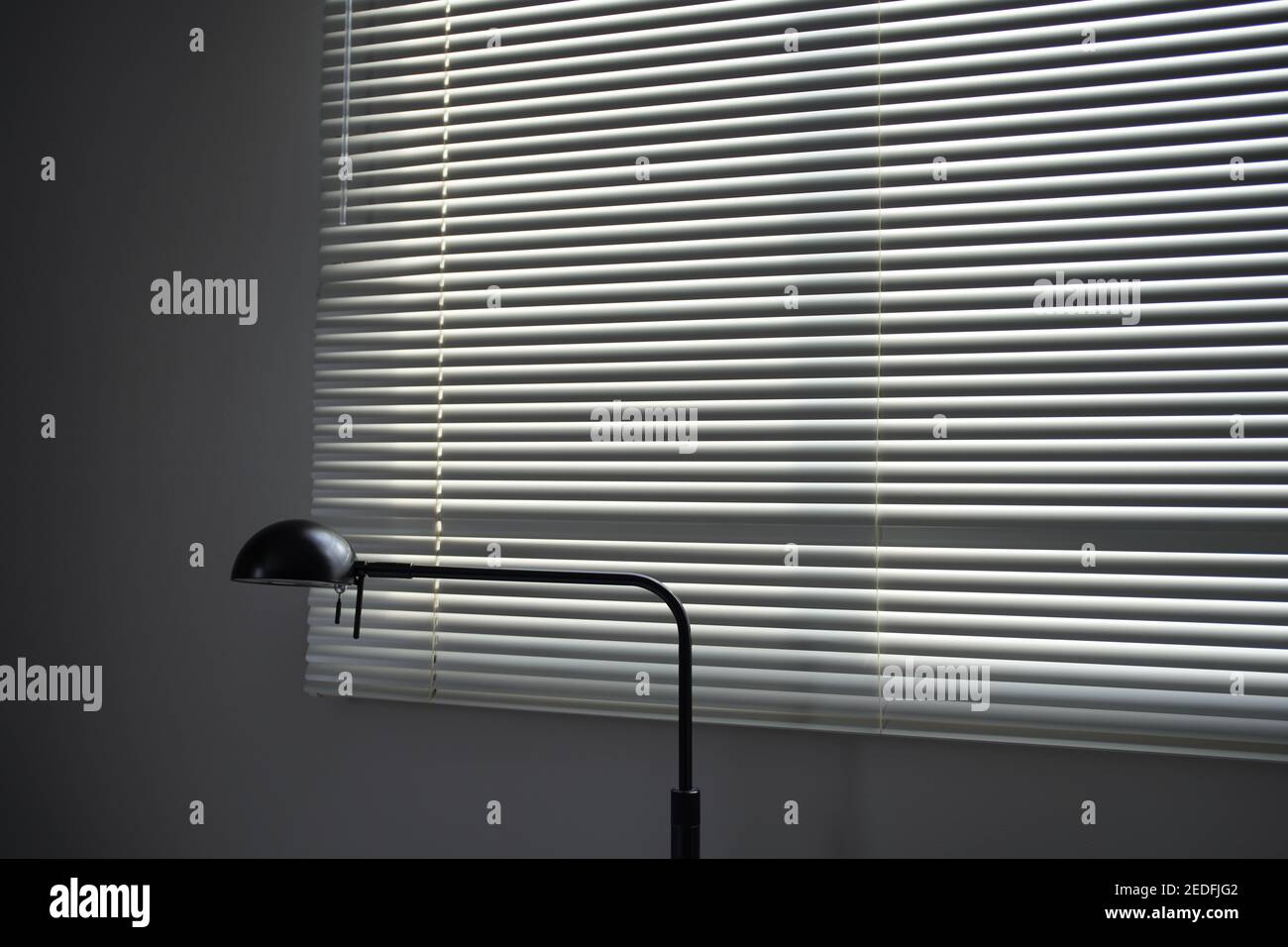 The picture of room window, blind, lamp Stock Photo - Alamy