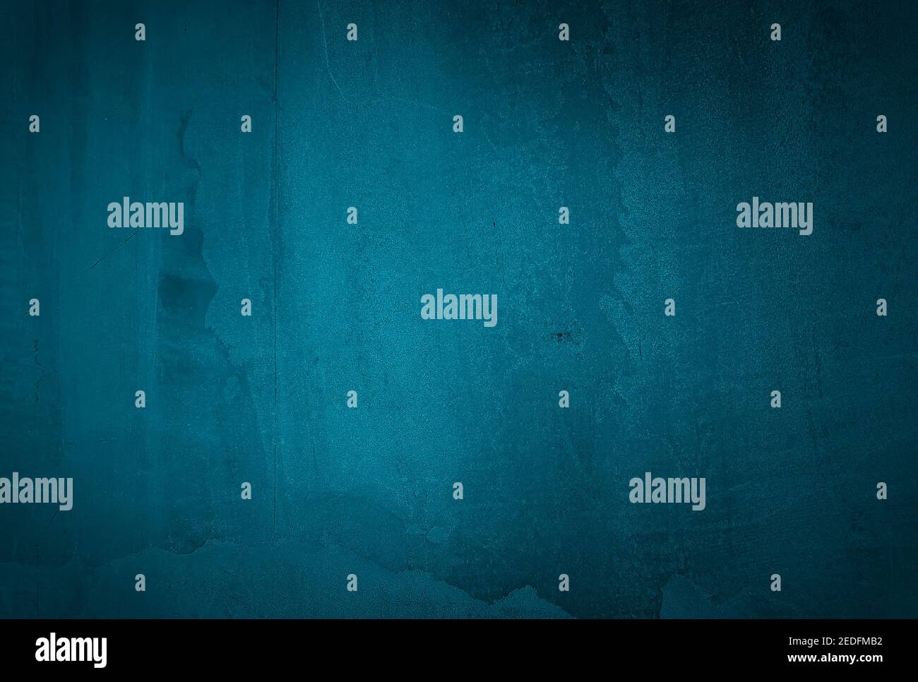 Vintage grunge blue concrete texture studio wall background with ...