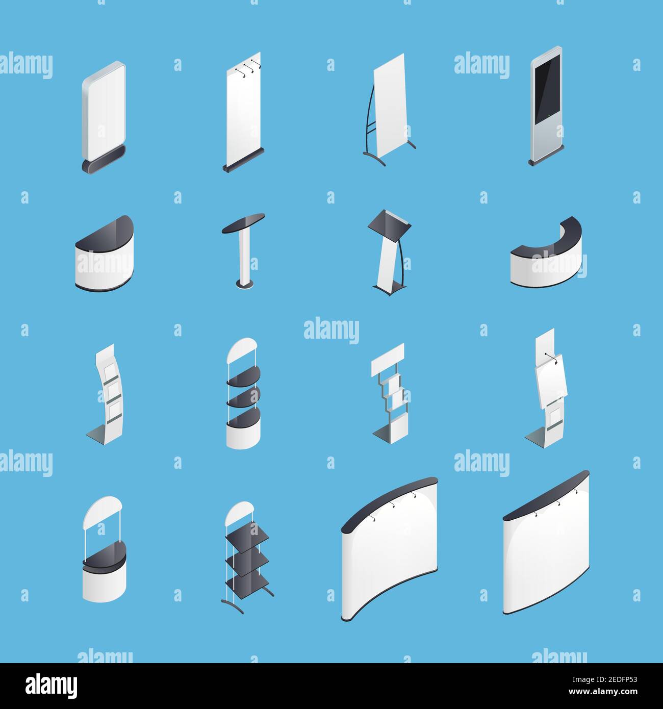 Display stands Stock Vector Images - Alamy