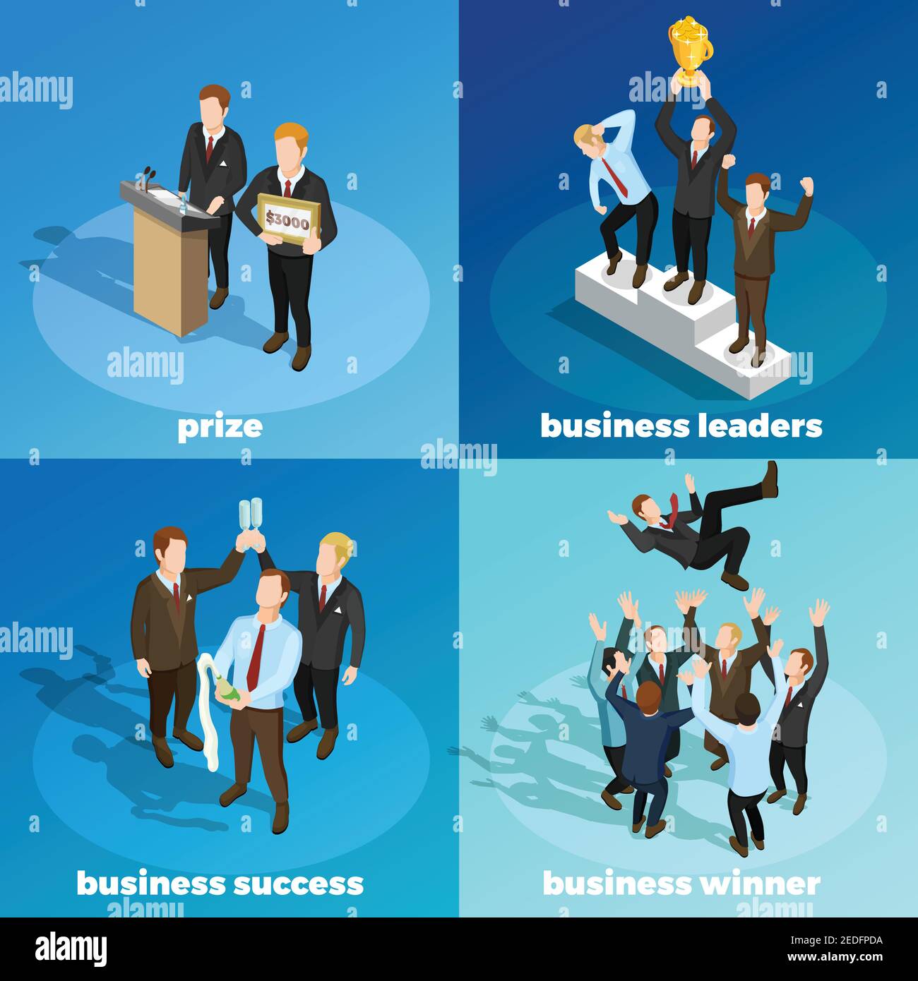 Successful leading business projects managers winners concept 4 ... Successful leading business projects managers winners concept 4 ...