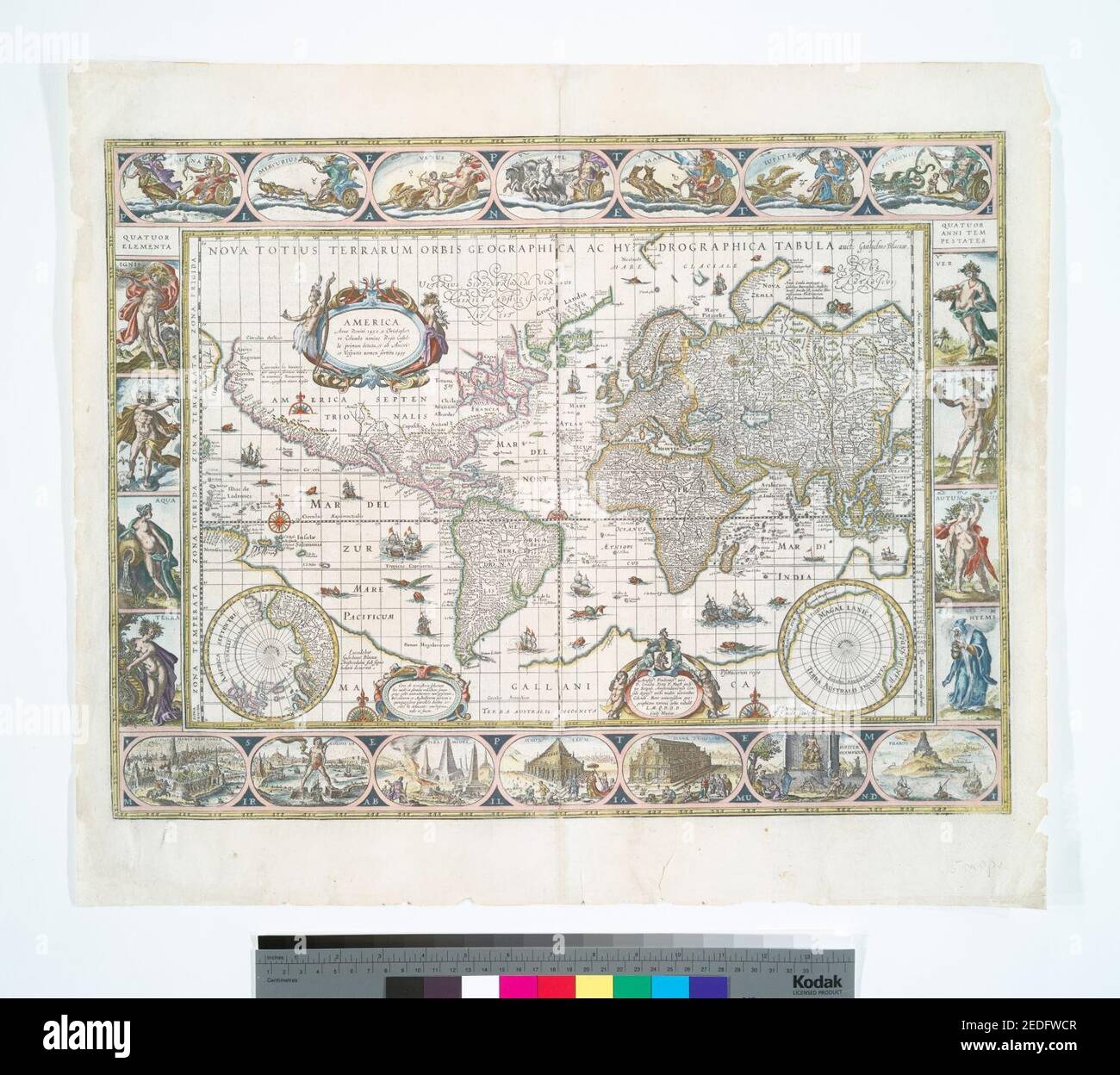 Nova totius terrarum orbis geographica ac hydrographica tabula Stock Photo - Alamy
