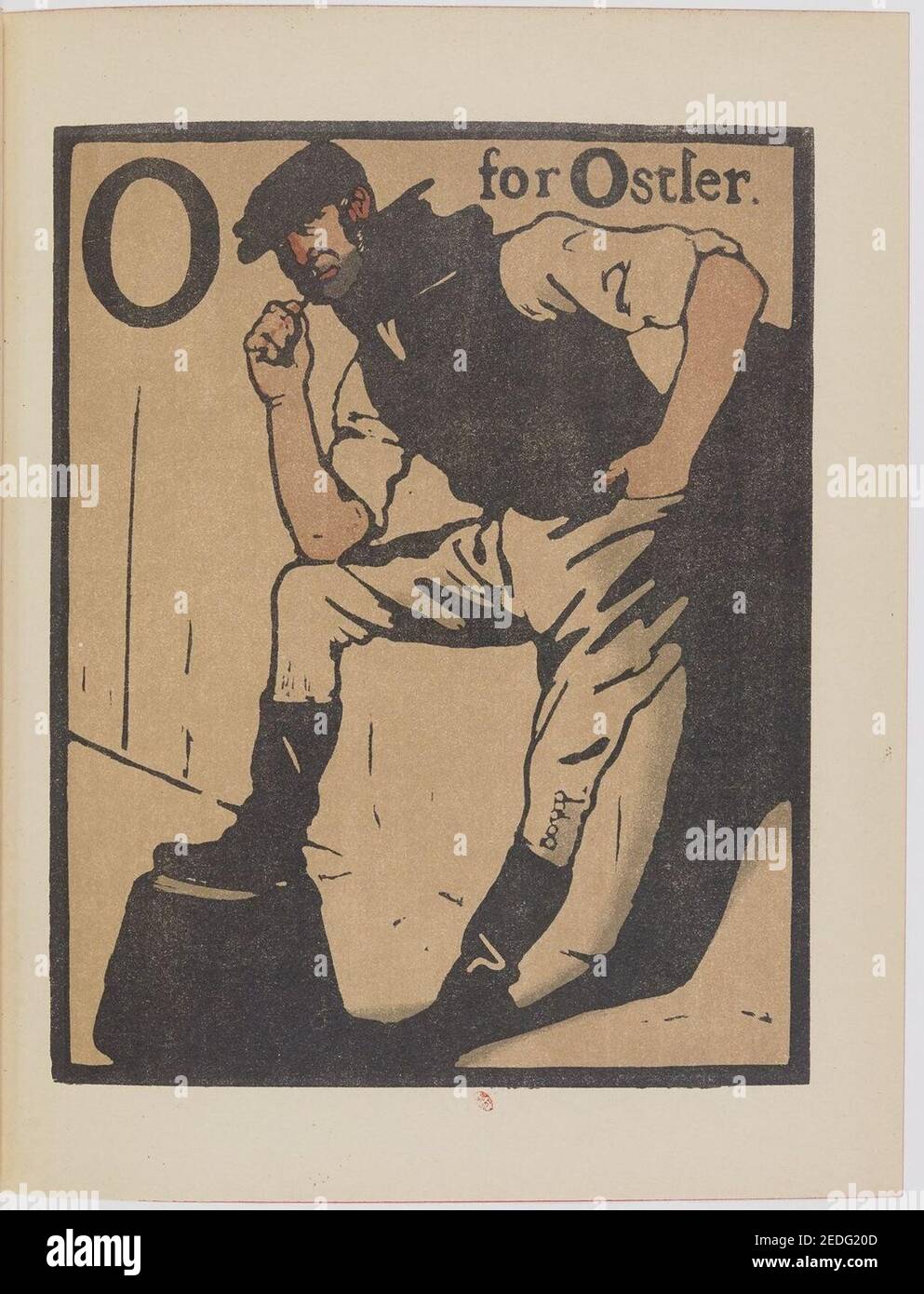 O for Ostler - An Alphabet by William Nicholson (1899 Stock Photo - Alamy
