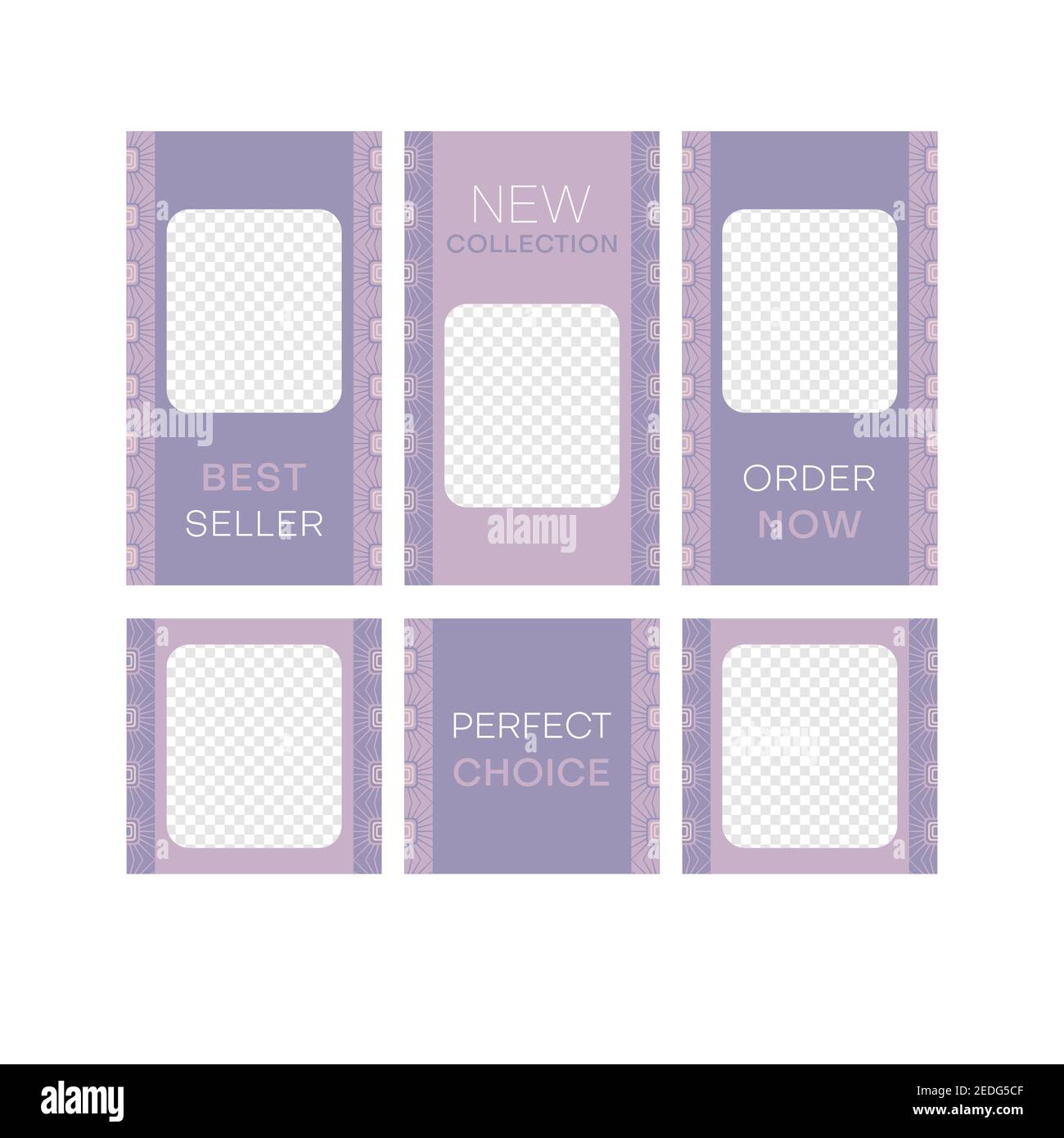 Modern decorative vector frames. Editable design templates for web ...