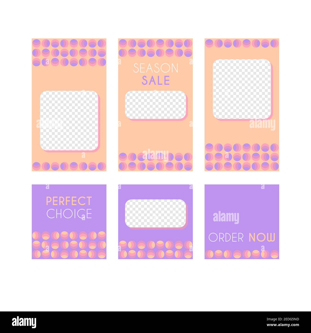 Modern decorative vector frames. Editable design templates for web ...