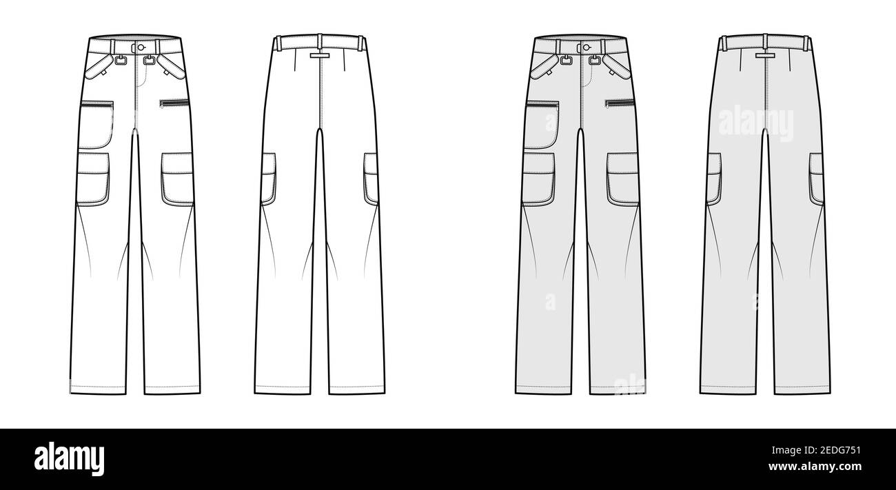 Ski pants technical drawing hi-res stock photography and images - Alamy