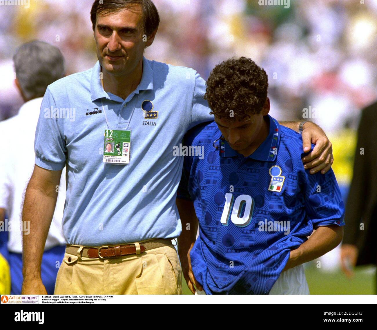 1994 baggio final world cup hi-res stock photography and images - Alamy