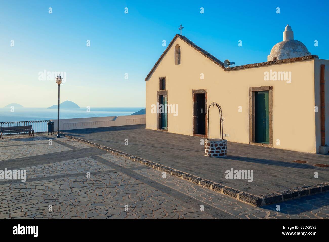 Quattropani Old Church, Lipari Island, Aeolian Islands, Sicily, Italy ...