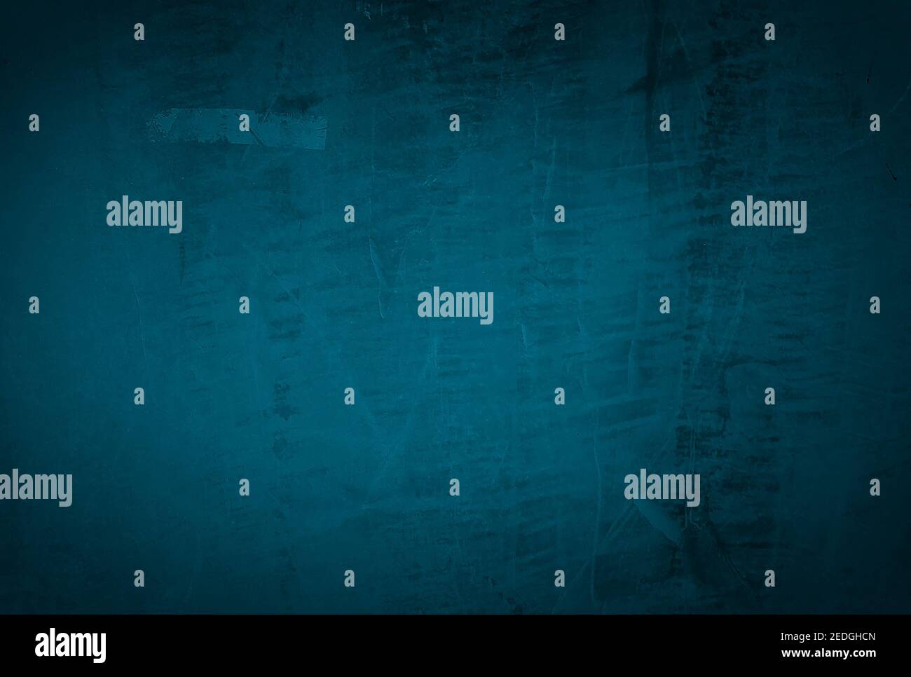Vintage grunge blue concrete texture studio wall background with ...